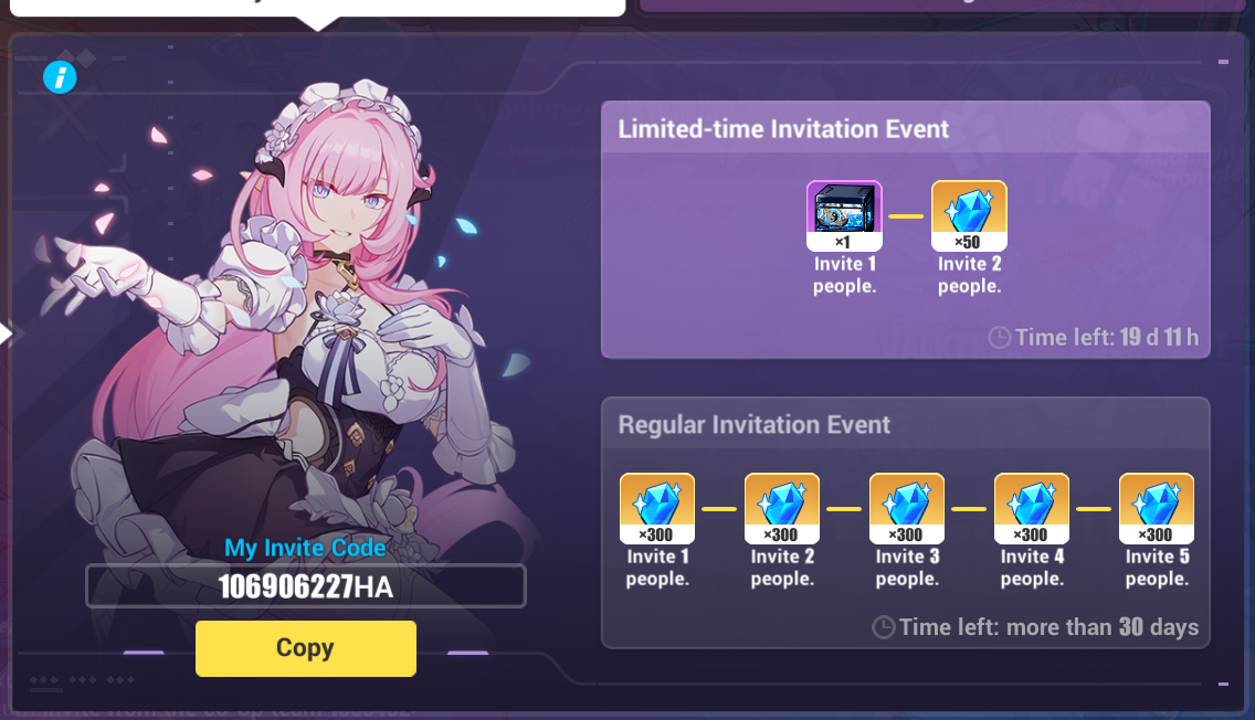 Invitation code Honkai Impact 3rd | HoYoLAB