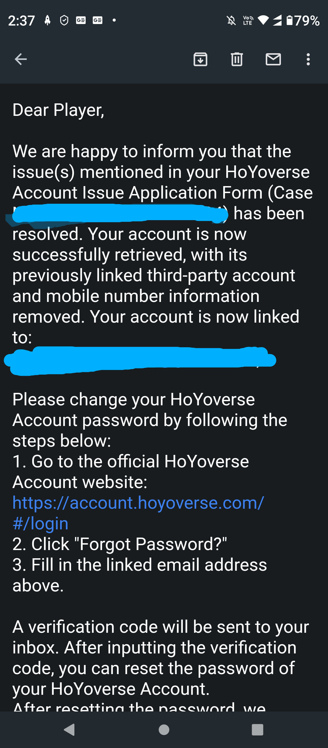 Account retrieved Genshin Impact | HoYoLAB