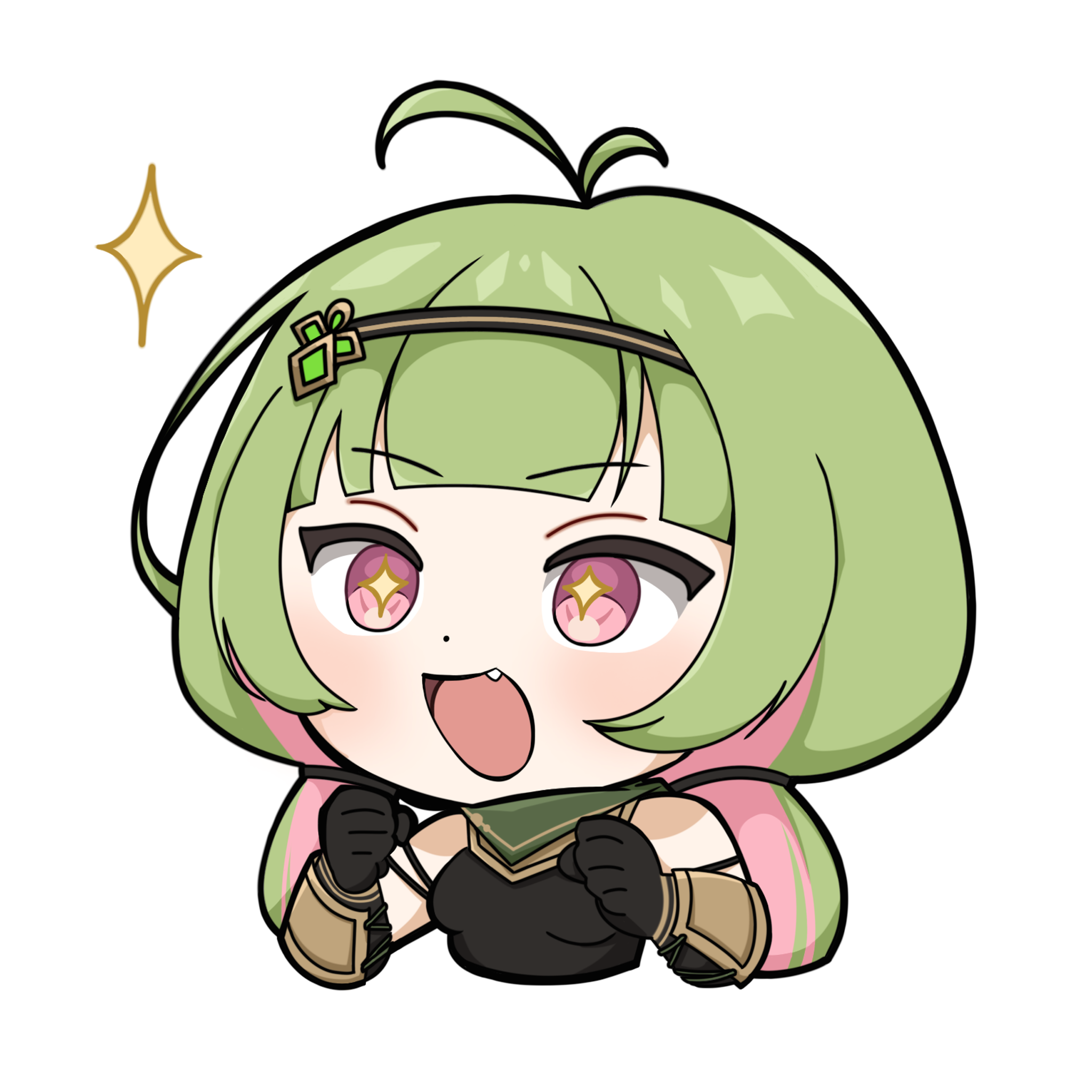 An oc of mine as the Gorou emote Genshin Impact | HoYoLAB