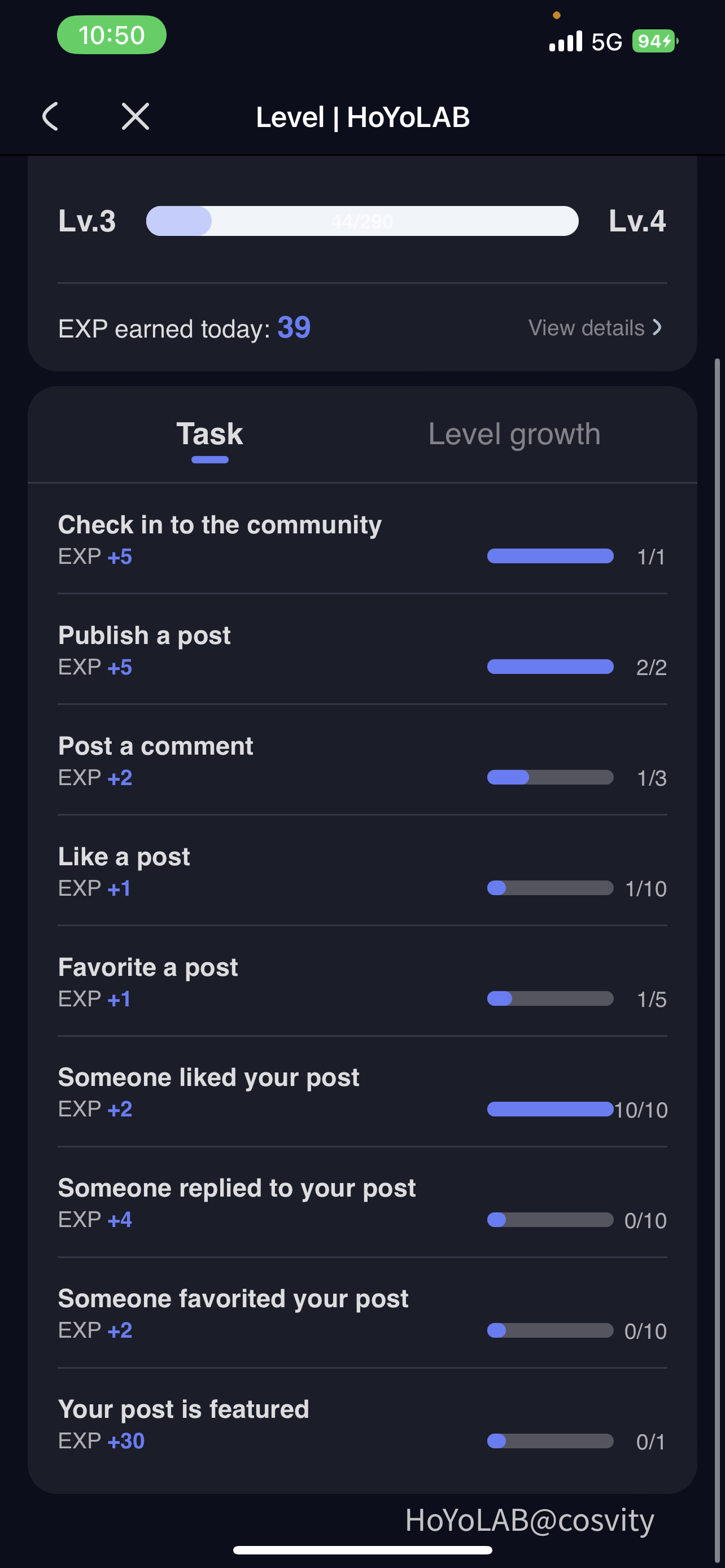 HoYoLAB Level up Genshin Impact | HoYoLAB