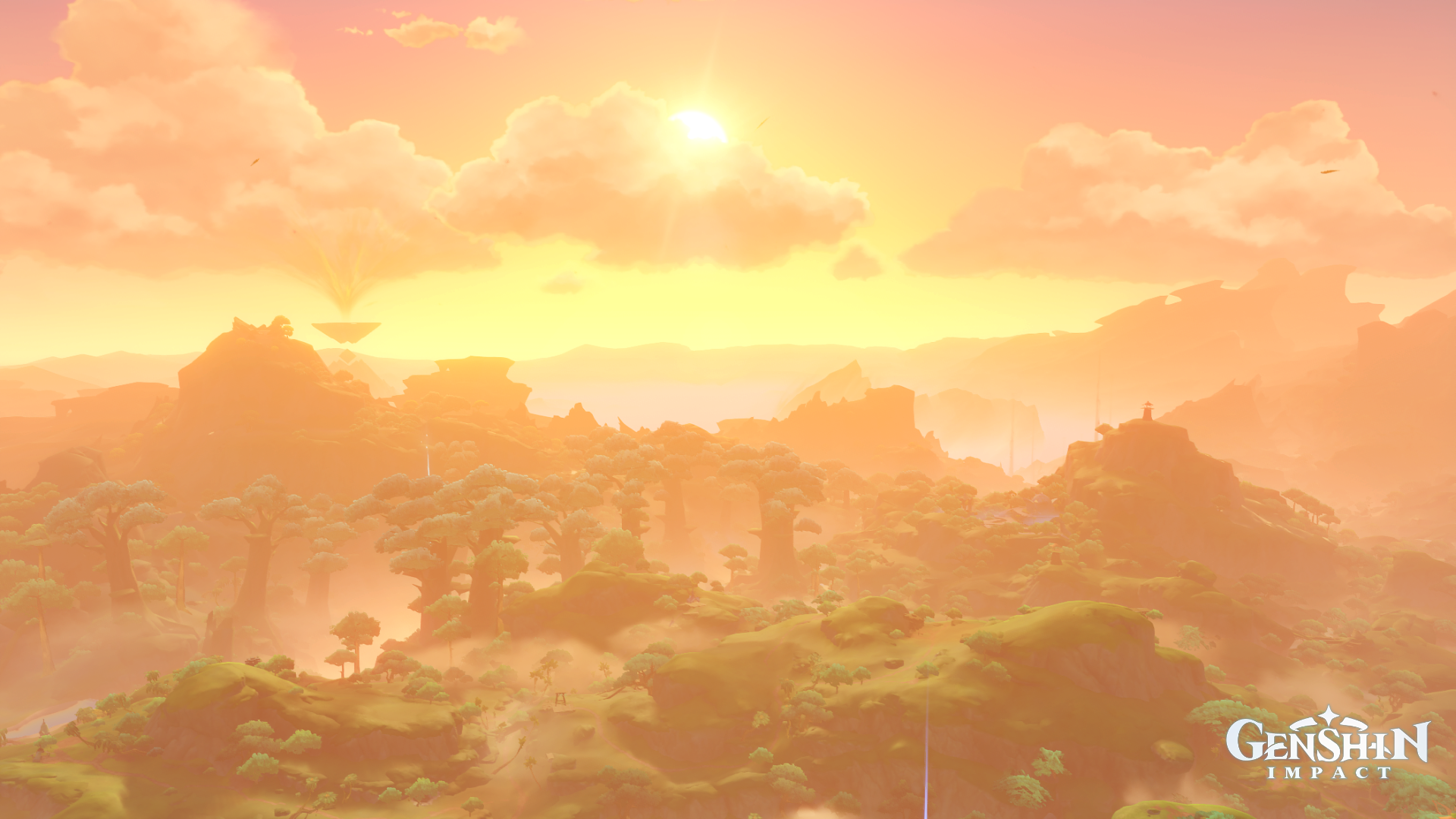 Sunset View of Sumeru + Haiku Genshin Impact | HoYoLAB