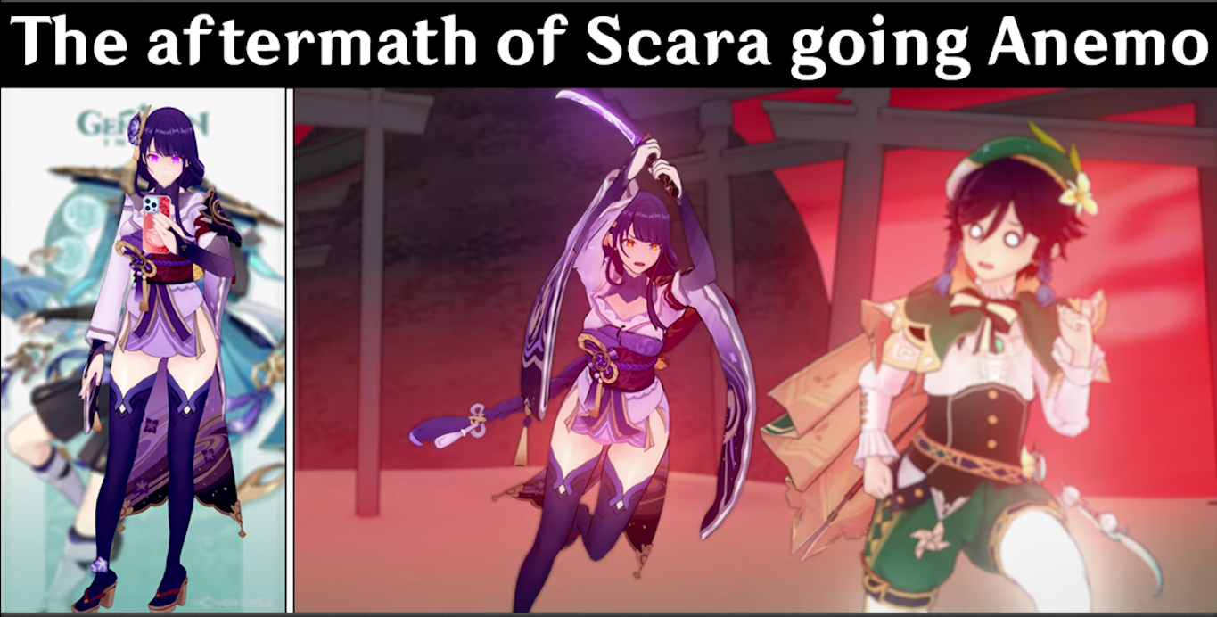 Raiden Finding Out that Venti gave Scaramouche a anemo vision Genshin ...