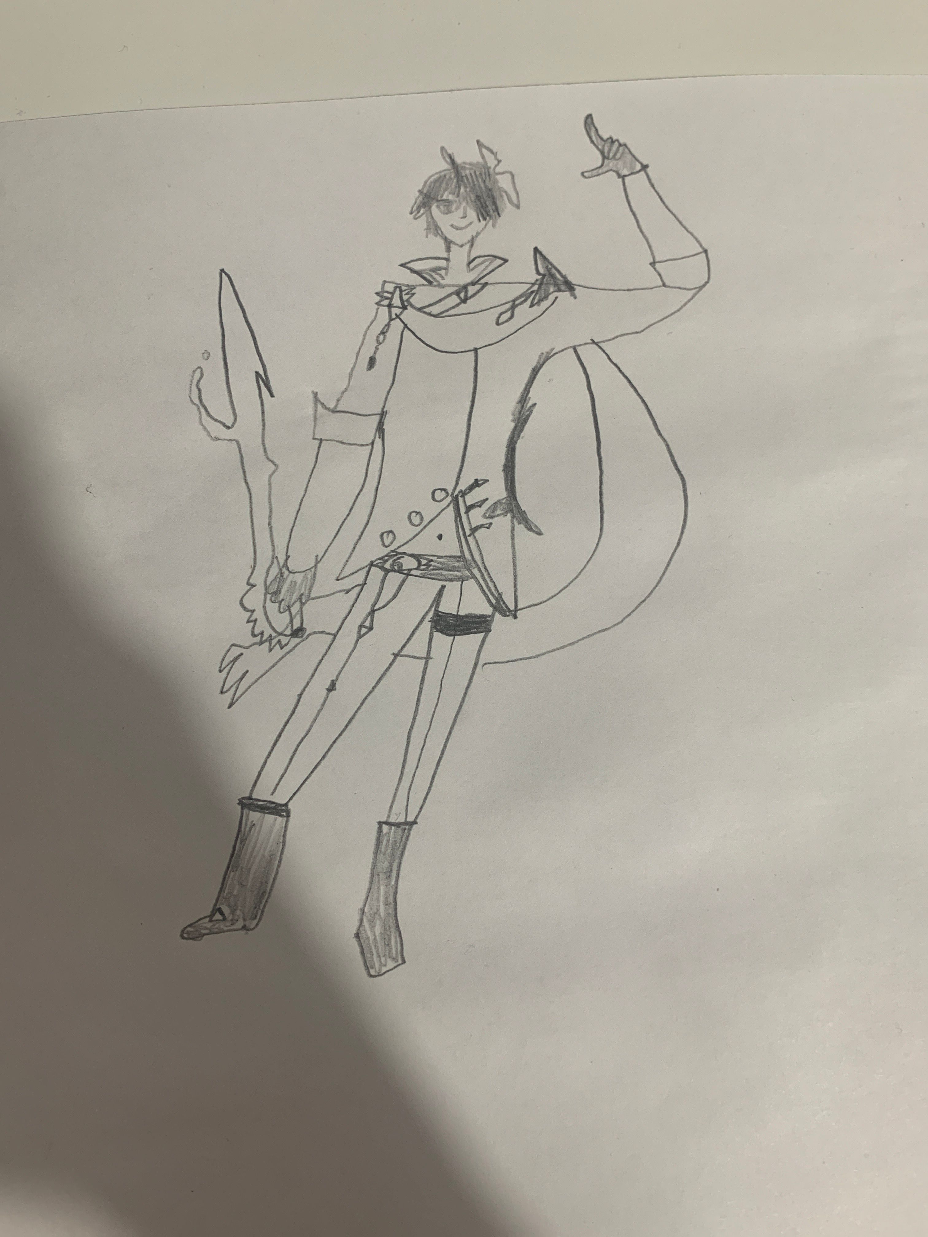 My absolutely horrible Childe drawing Genshin Impact | HoYoLAB