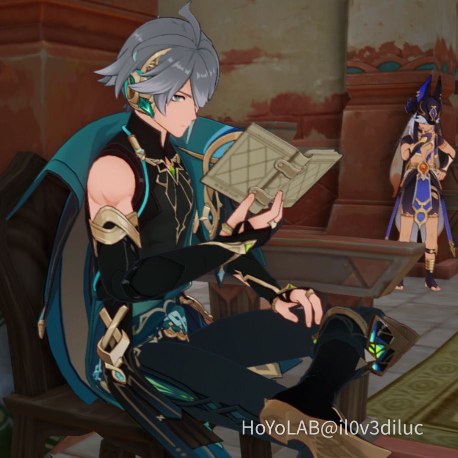 alhaitham reading>>> Genshin Impact | HoYoLAB