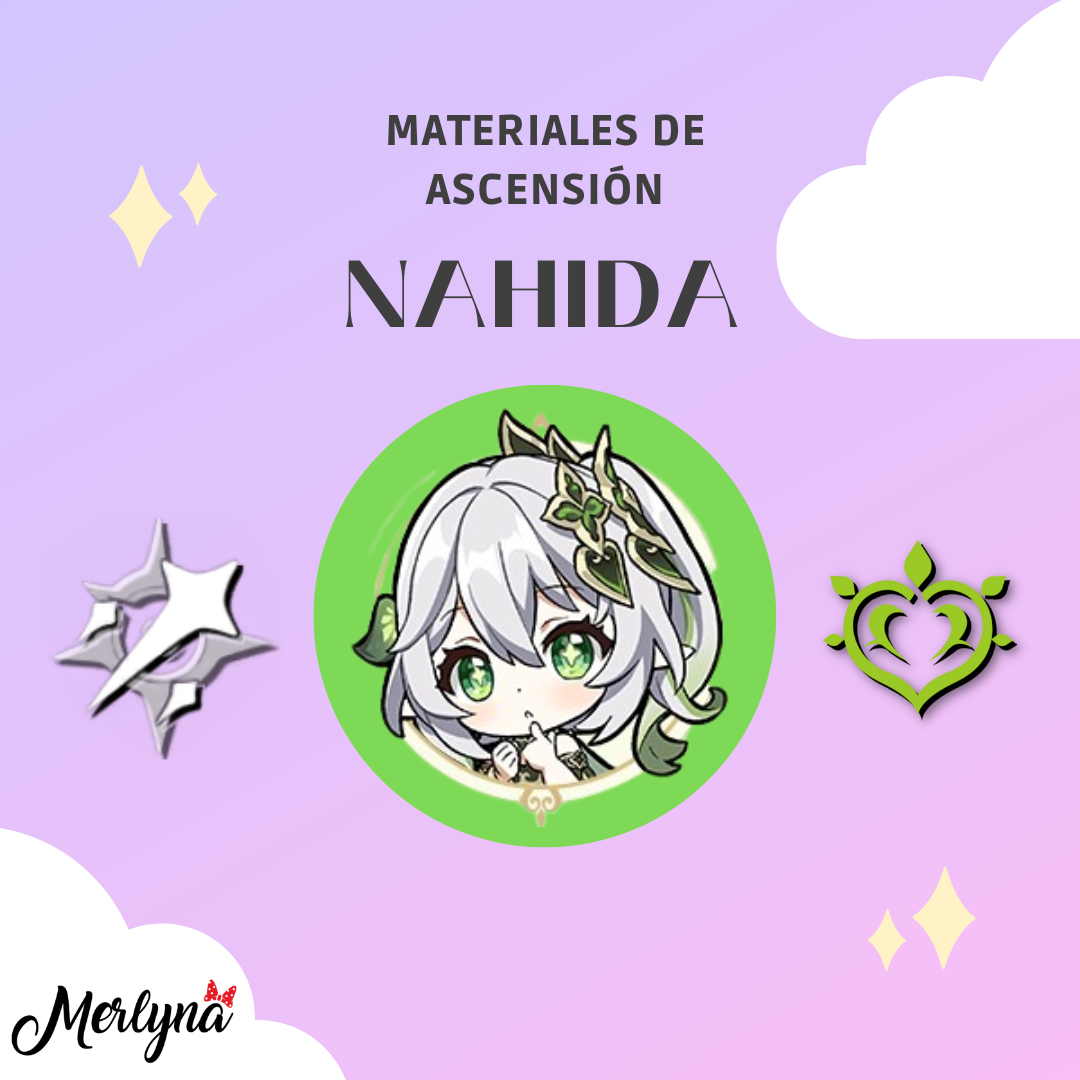 Materiales de Ascensión: Nahida Genshin Impact | HoYoLAB