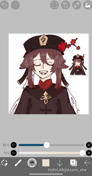 I have just finished drawing Hu Tao>:D Genshin Impact | HoYoLAB