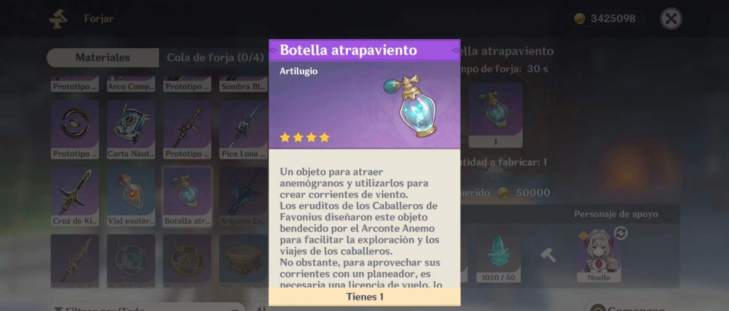 Guía de recolección de material de asención de personajes: Margarita ...