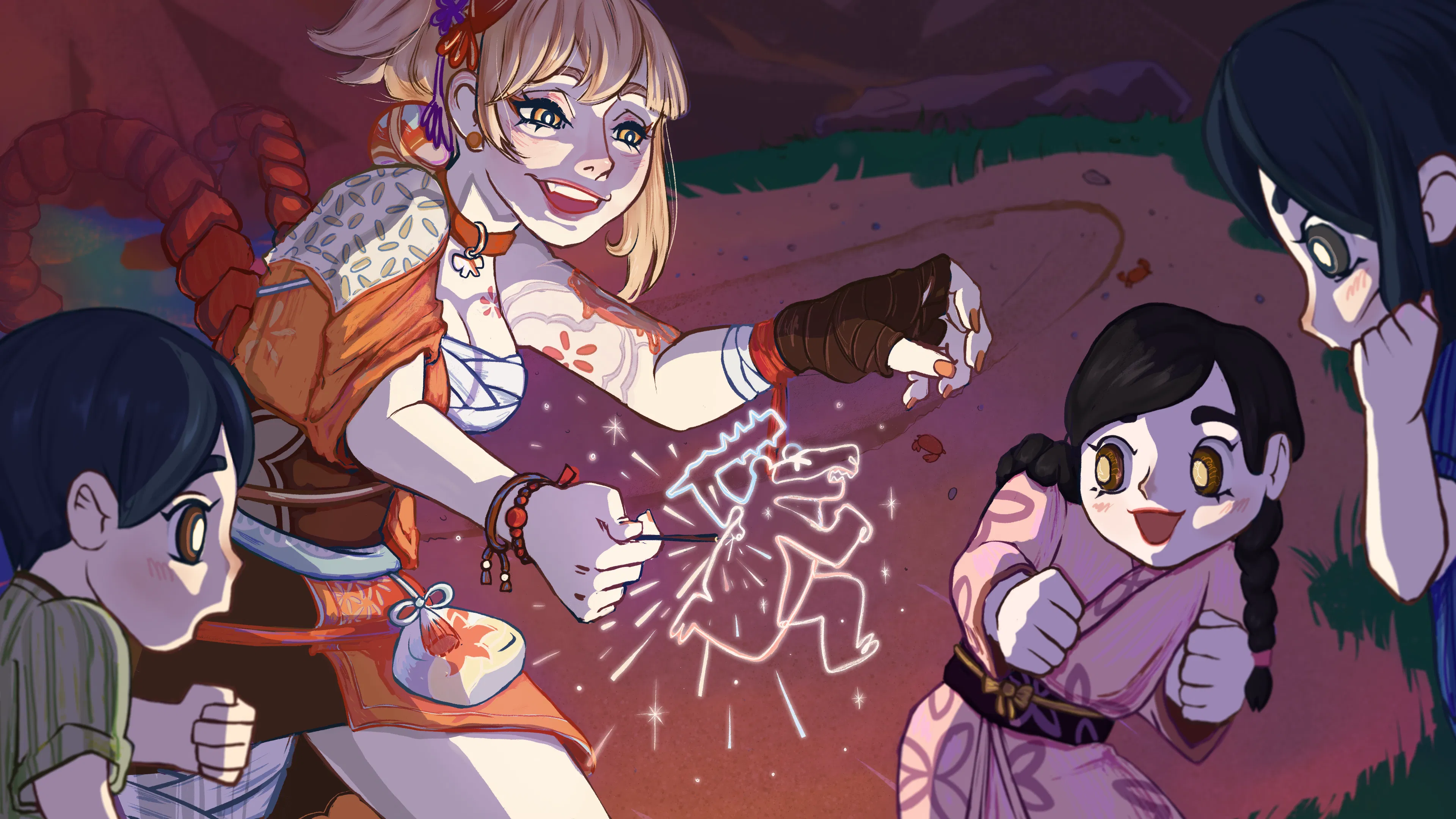 "The Great Mujina Youkai" (Yoimiya fan art contest entry) Genshin ...