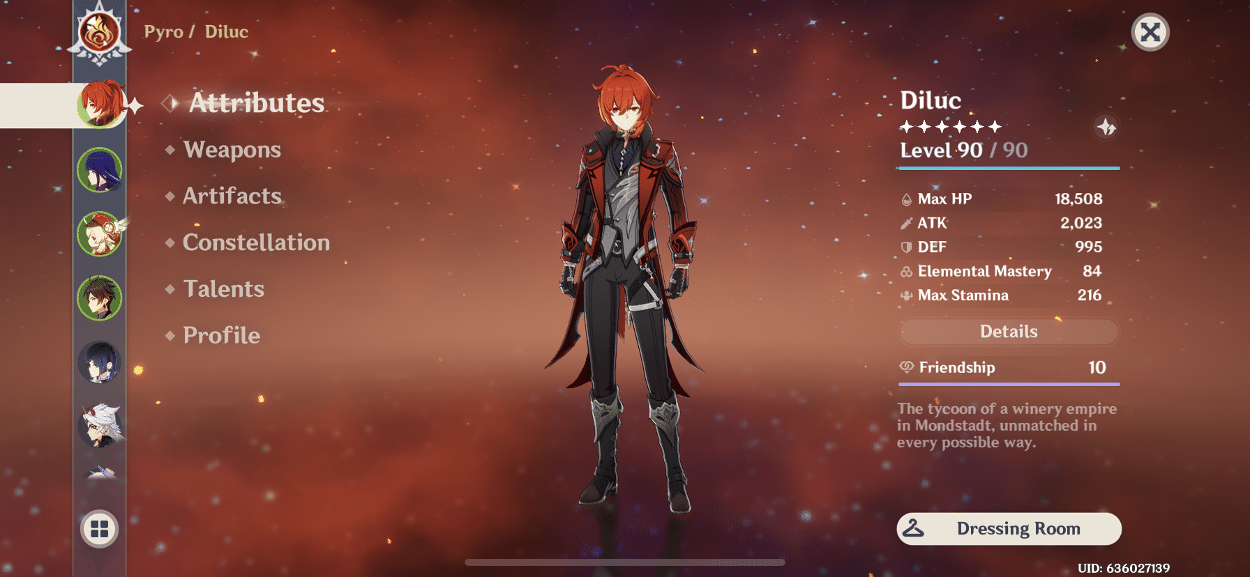 My Diluc Build Genshin Impact | HoYoLAB