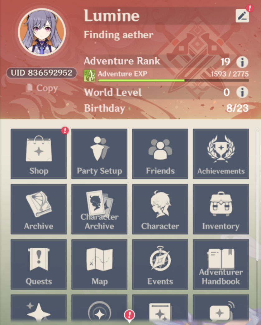 keys Genshin Impact | HoYoLAB