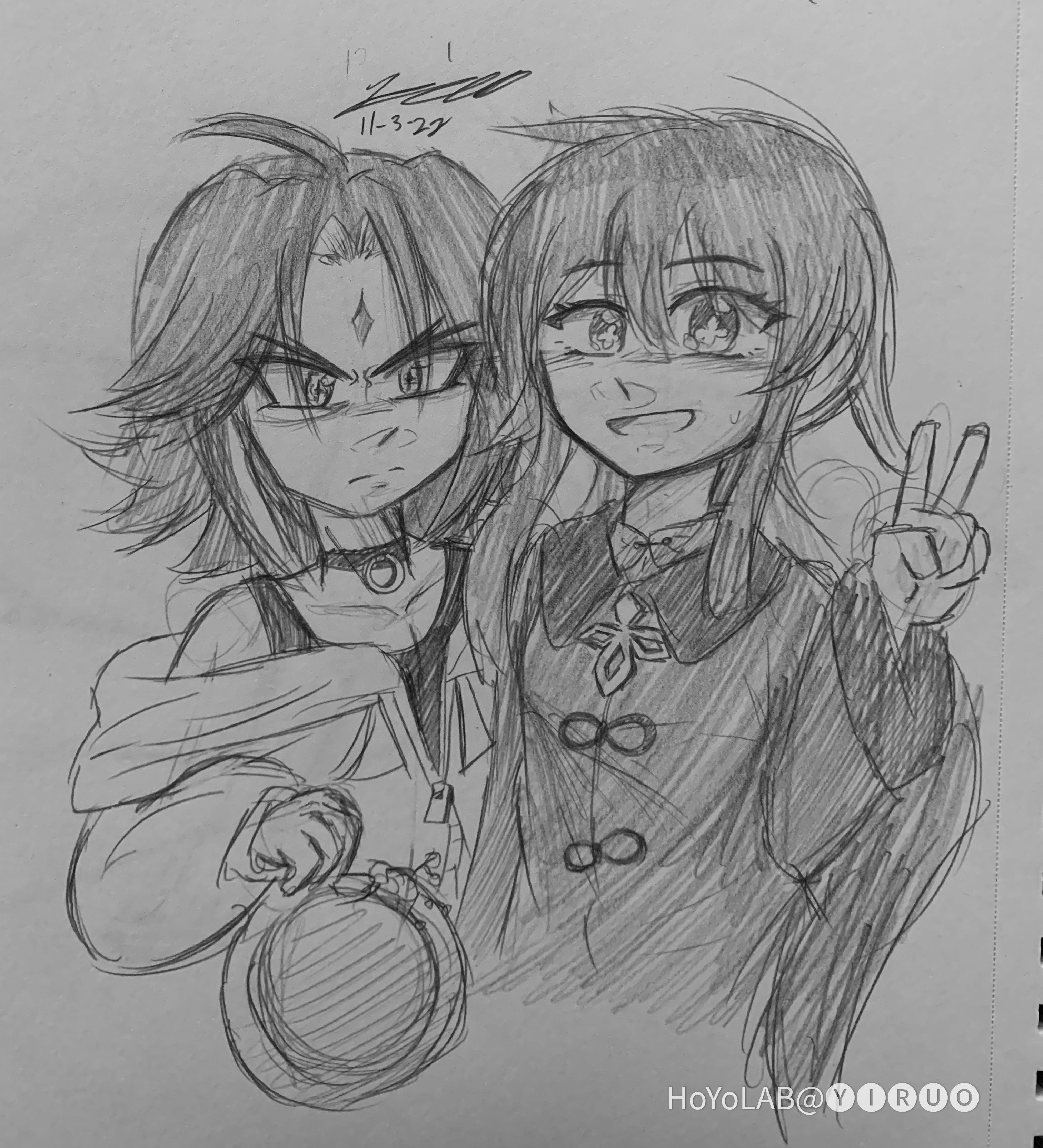 Quick HuXiao Doodle Genshin Impact | HoYoLAB