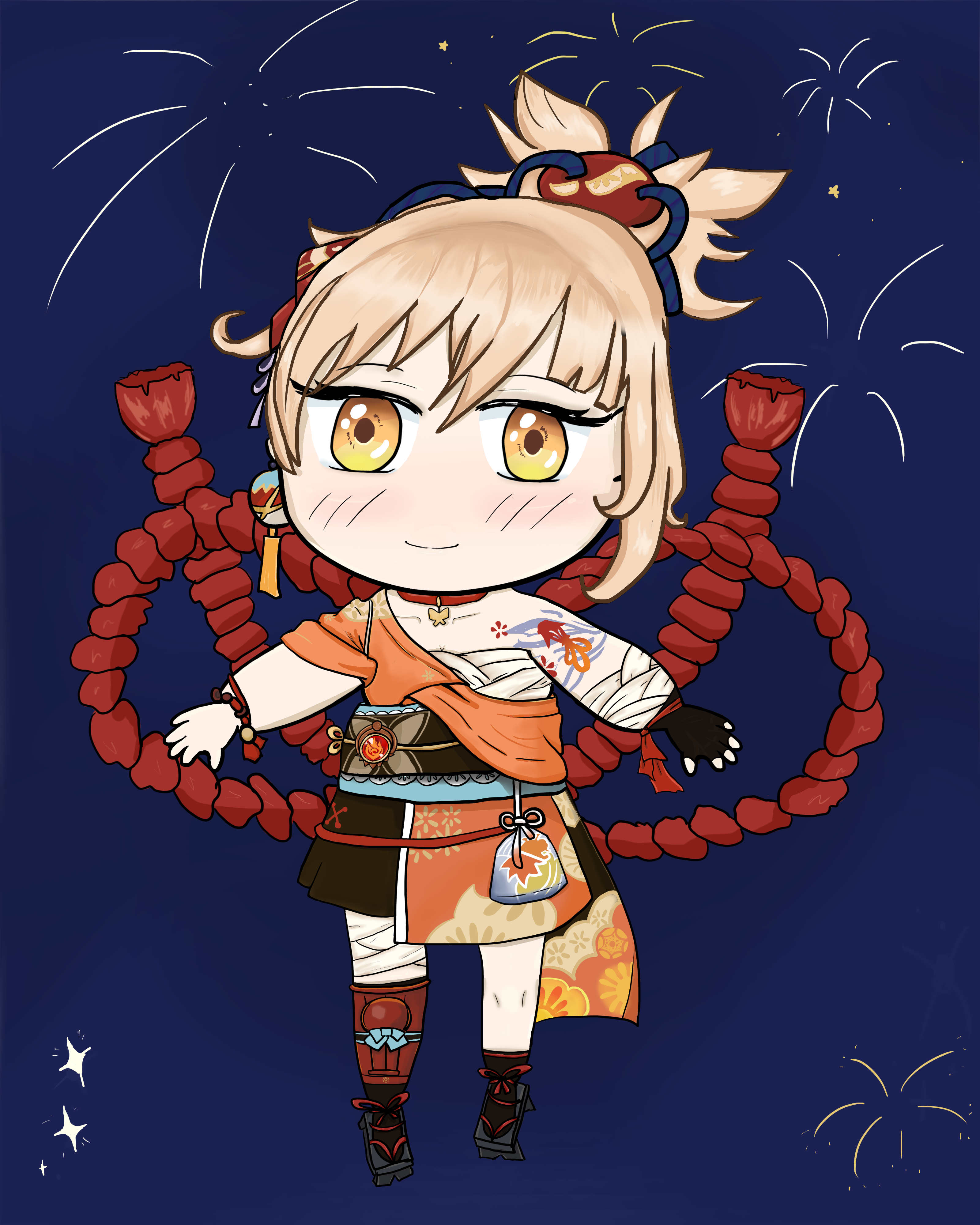 My Yoimiya Chibi art Genshin Impact | HoYoLAB