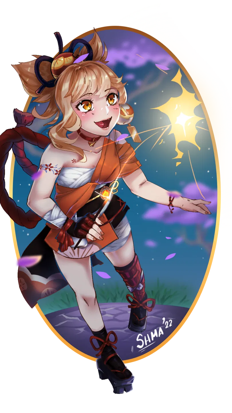 Yomiya fan-art Genshin Impact | HoYoLAB