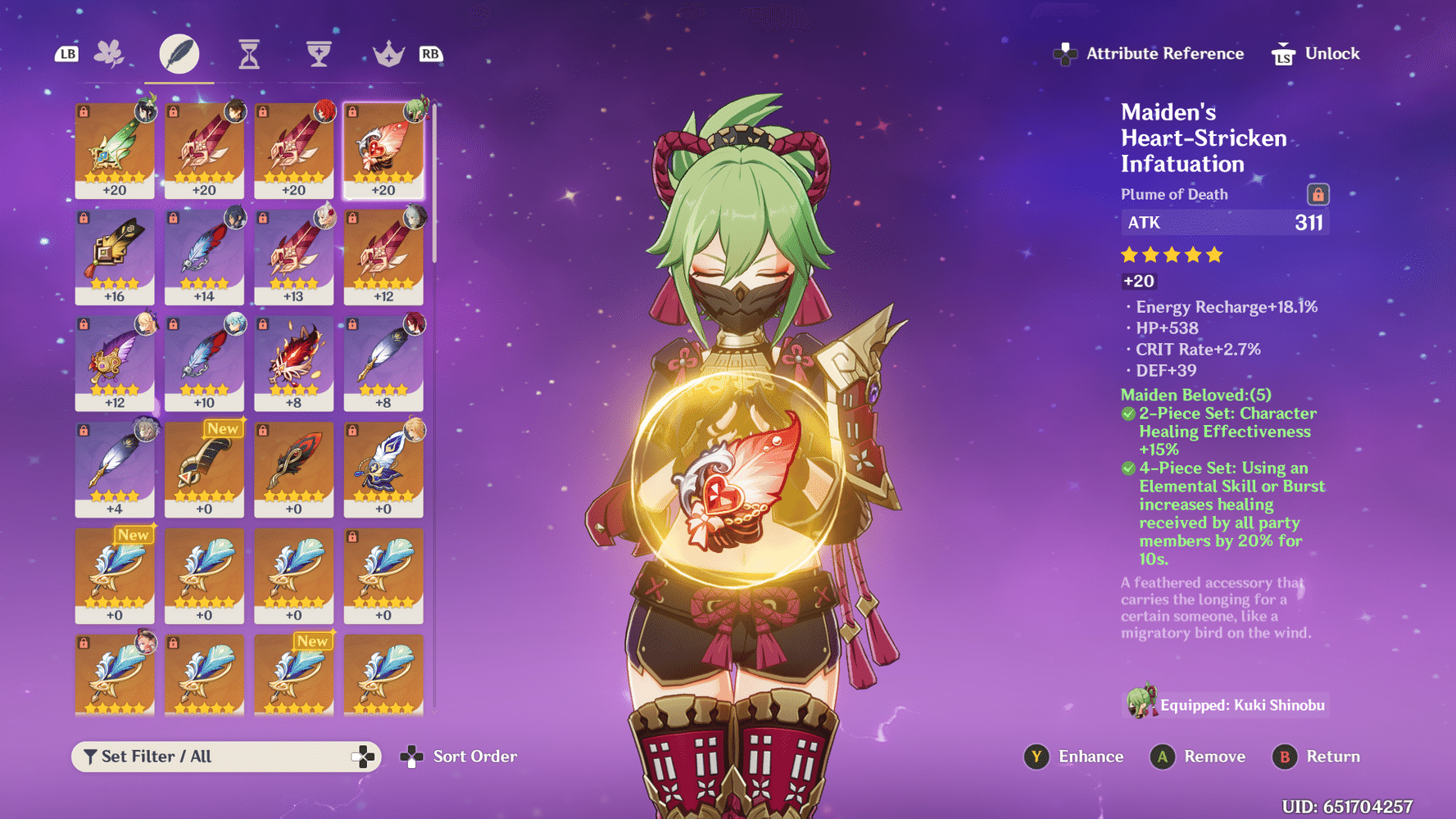 My Kuki Shinobu Build (Invincible Team) Genshin Impact | HoYoLAB