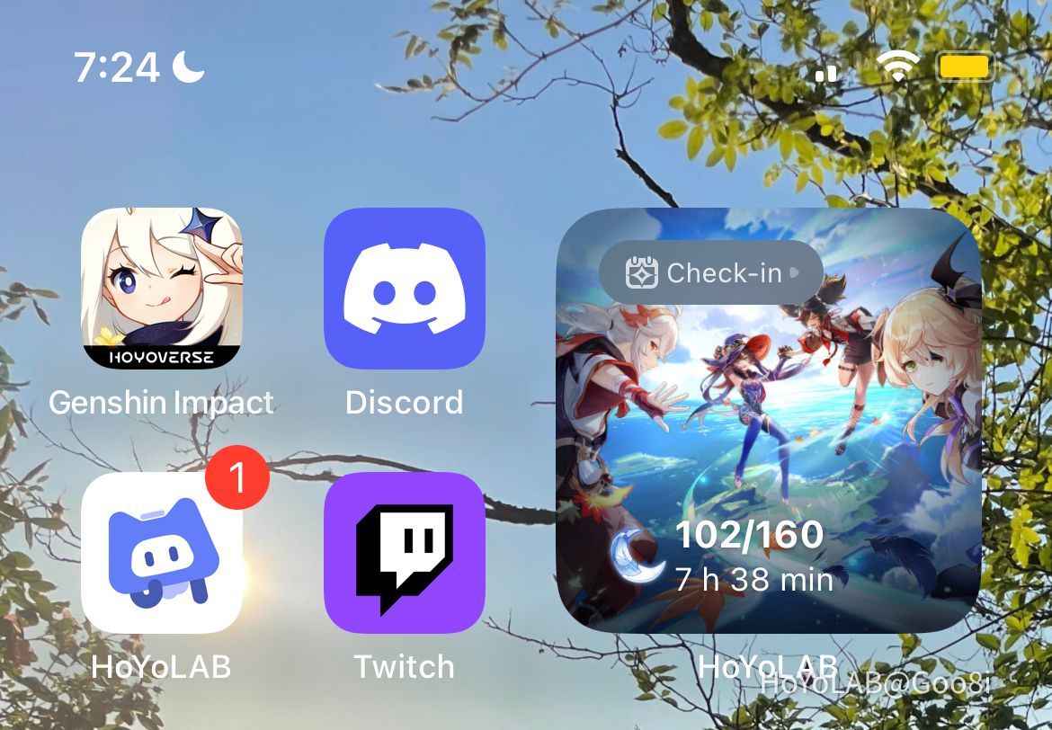 Okay, I actually love this new widget feature! Genshin Impact | HoYoLAB