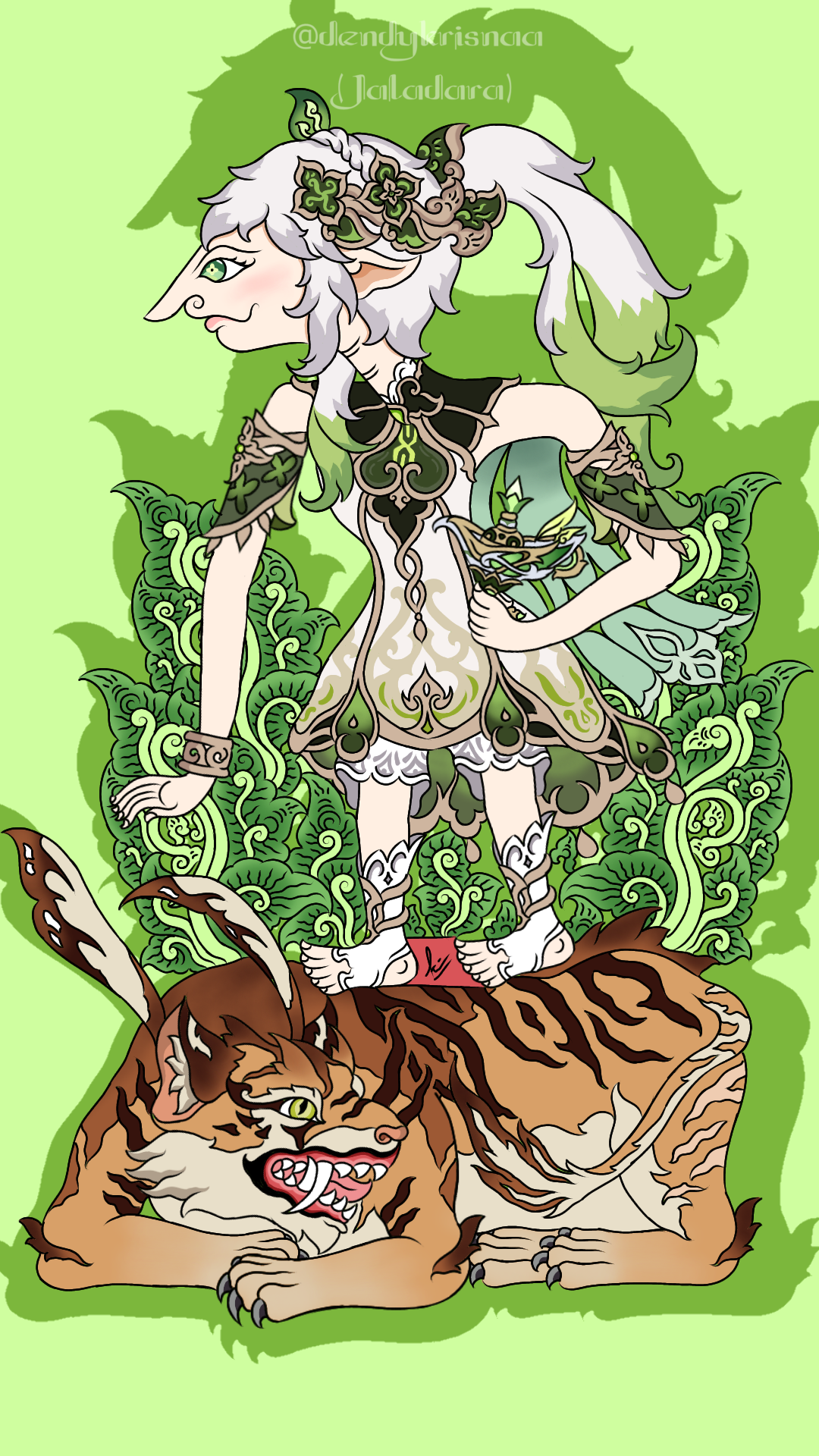 Fanart Wayang Nahida (Lesser Lord Kusanali) Genshin Impact | HoYoLAB