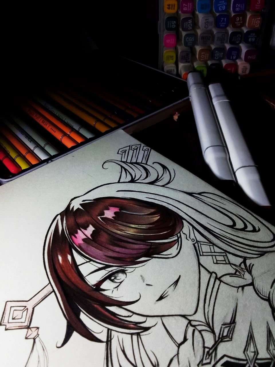 4 hours in, still on the colouring 😪 | HoYoLAB