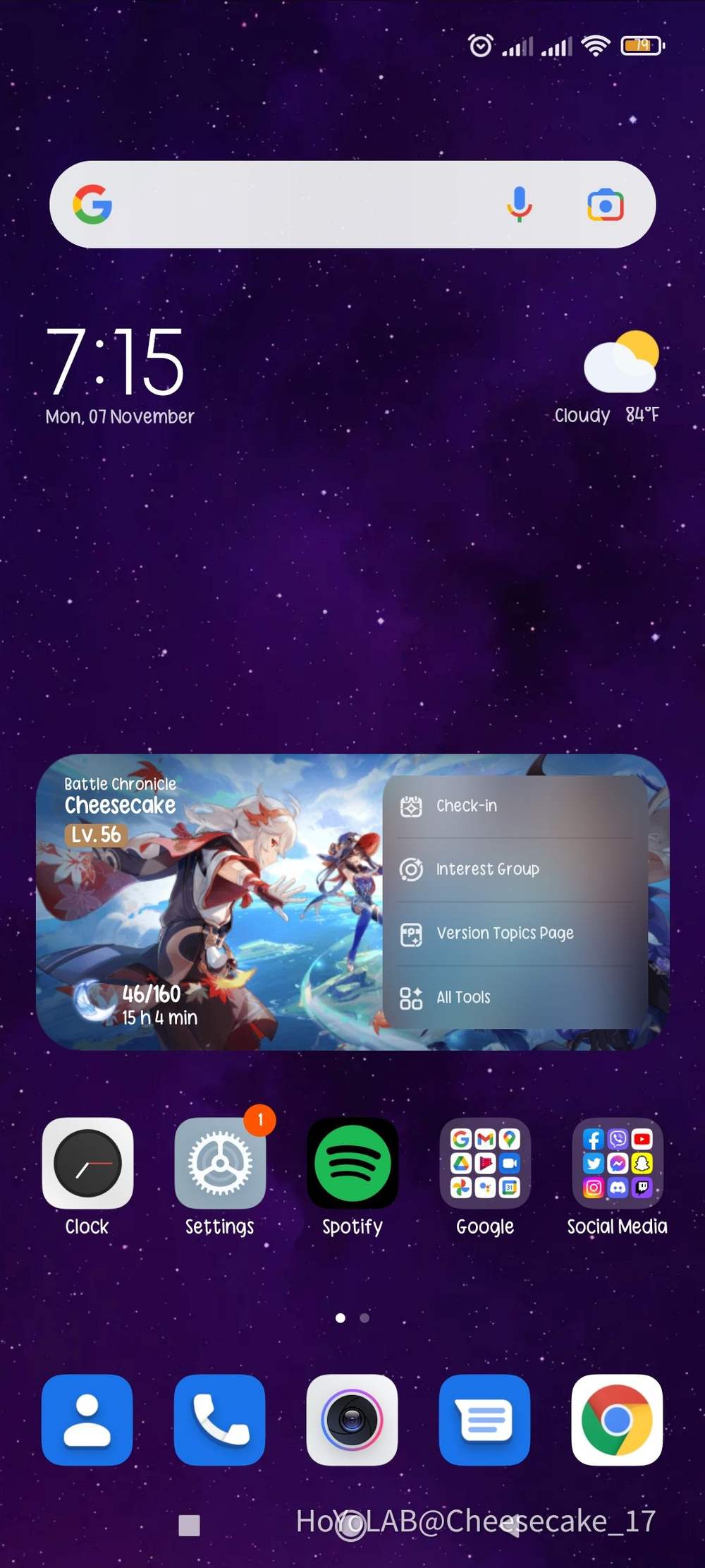 Widget Genshin Impact | HoYoLAB