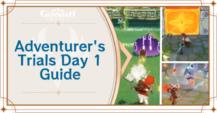 Adventure's Trials Day 1 Genshin Impact | HoYoLAB