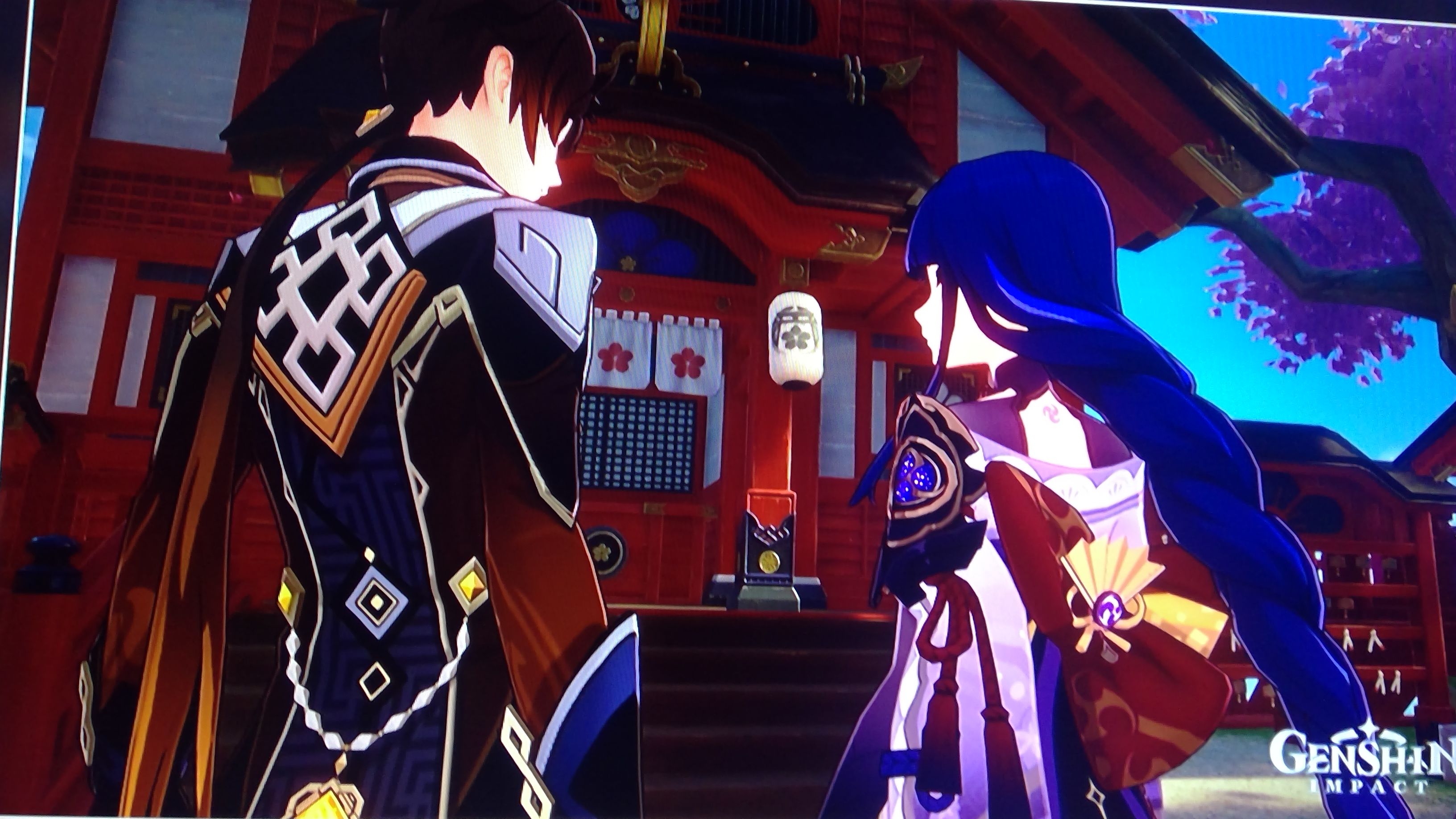 Venti takes a photo of zhongli and ei Genshin Impact | HoYoLAB