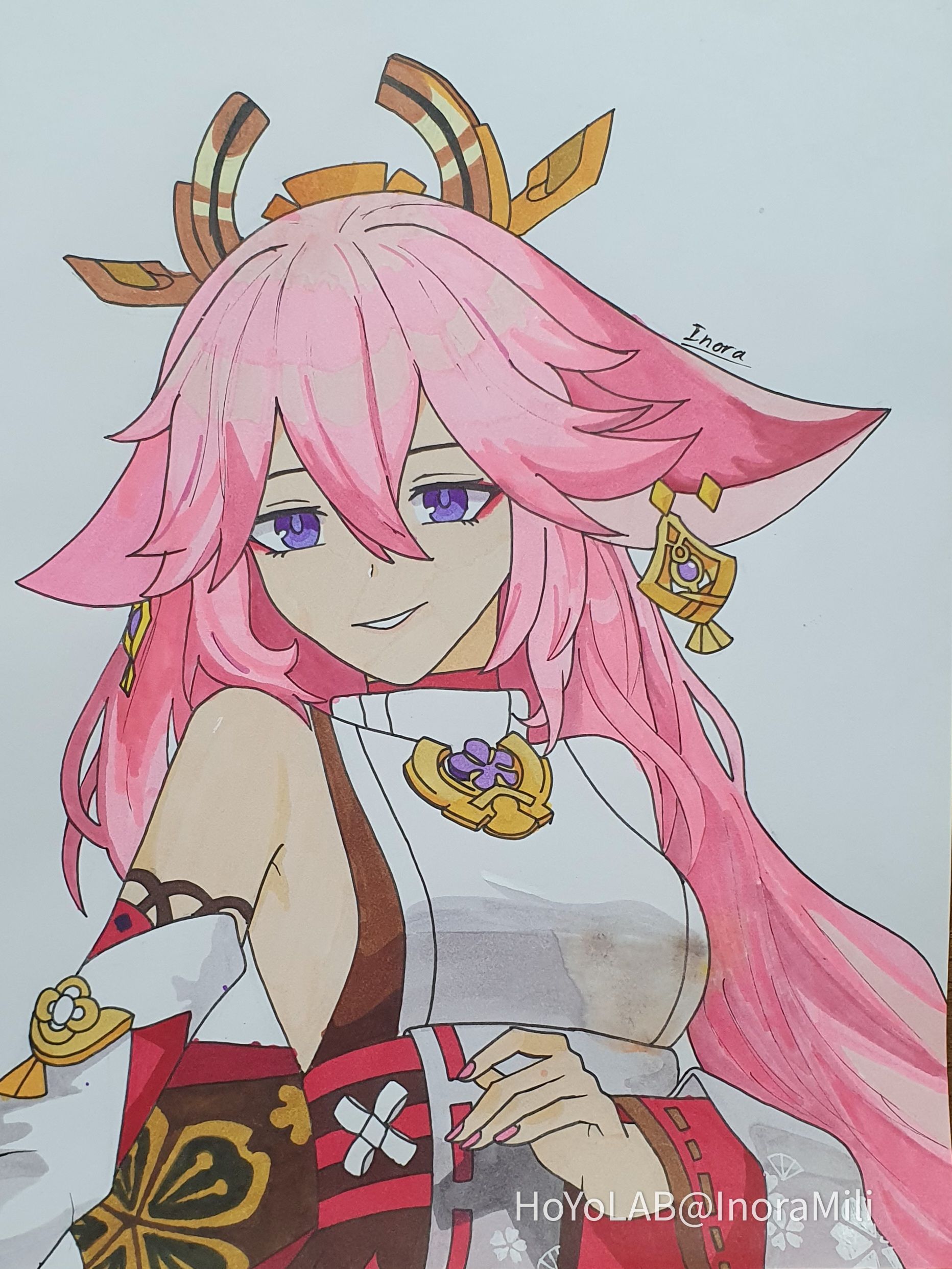 Lady Yae Miko and Raiden Shogun Genshin Impact | HoYoLAB