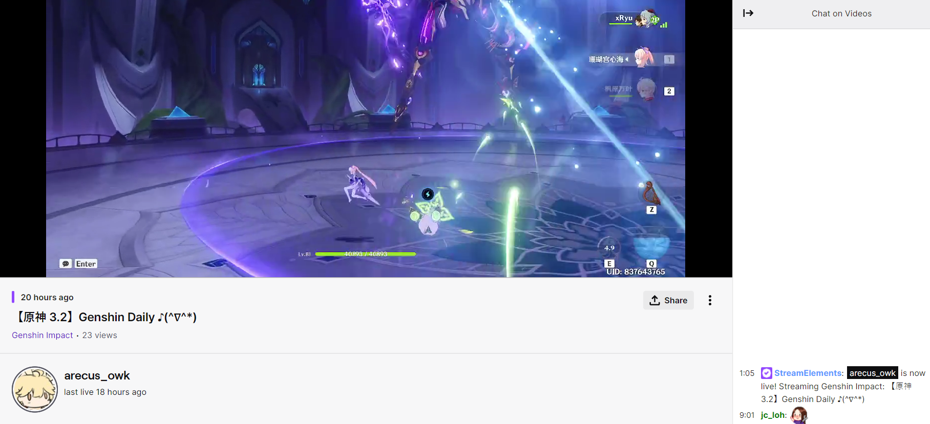 Genshin Live Stream原神直播 Genshin Impact | HoYoLAB