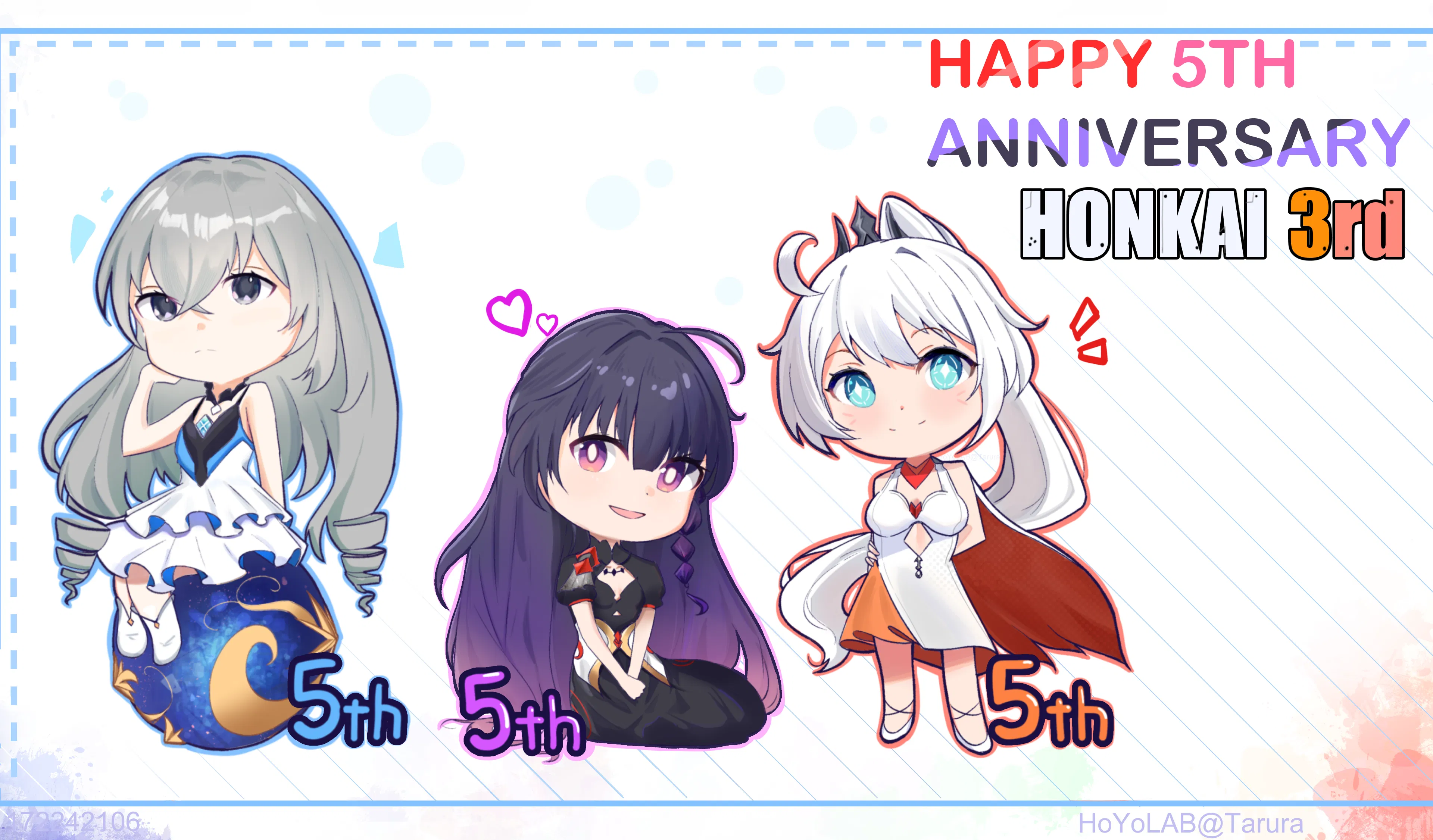 HI3 5th Anniversary dresses sticker Honkai Impact 3rd | HoYoLAB