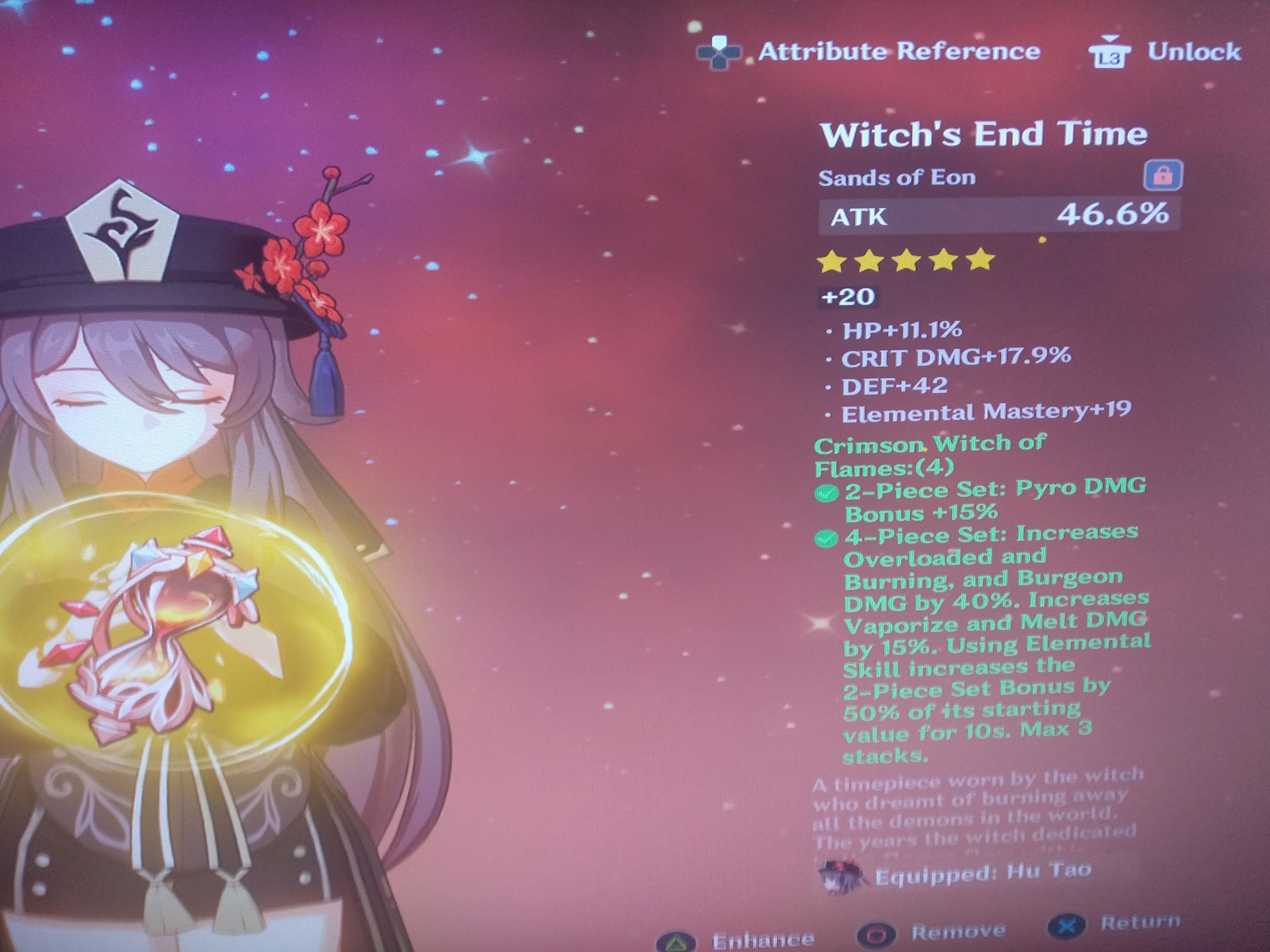 Hu Tao's Timepiece Artifact Genshin Impact | HoYoLAB