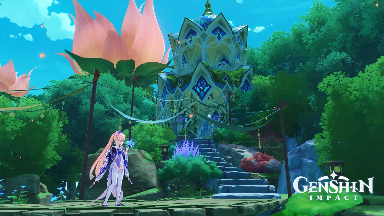 Botanical Garden [Sumeru] | Serenitea Pot Build | ID Available! Genshin ...