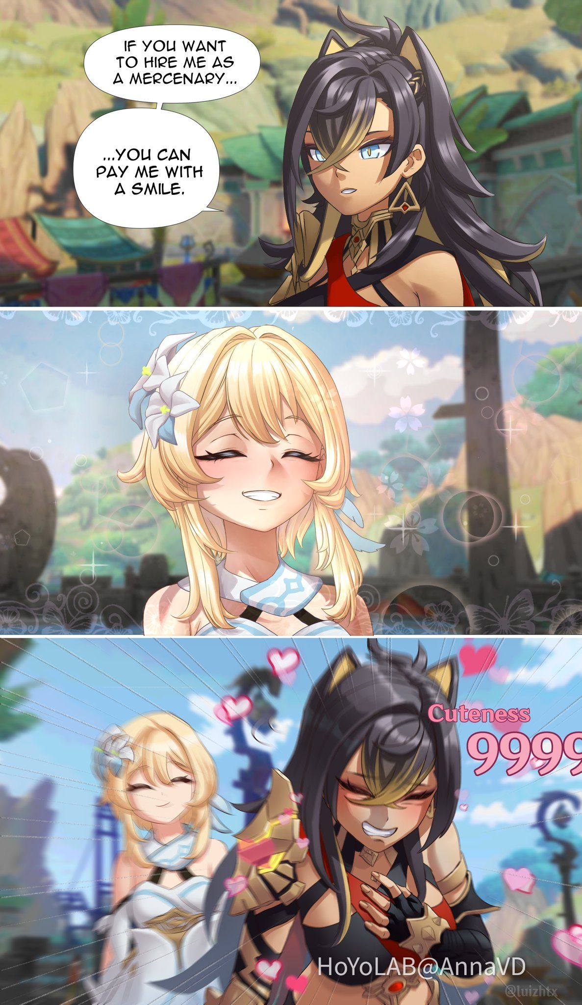 Lumine’s most beautiful smile! 😍 Genshin Impact | HoYoLAB