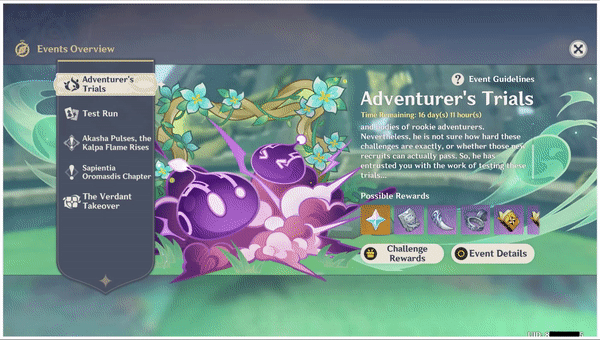 All Trials & Characters | Fortuitous Trials | SOLO | Adventurer's ...