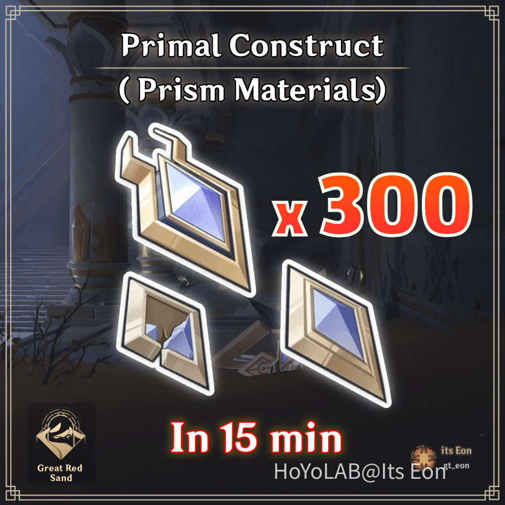 Primal Construct Farm (395 Prism Materials) EFFICIENT & FAST ROUTE ...