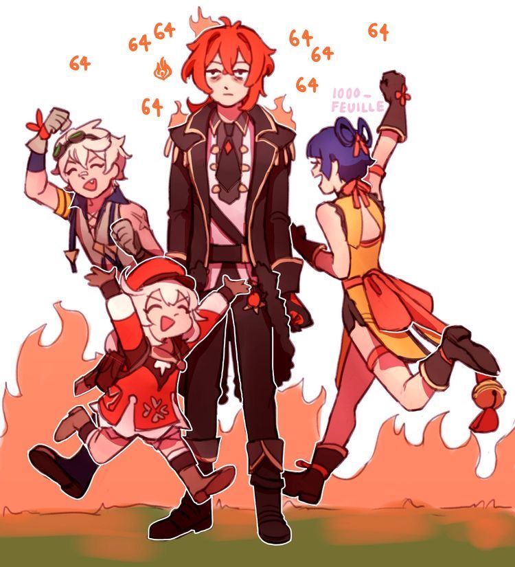 Every Pyro character🔥 Genshin Impact | HoYoLAB