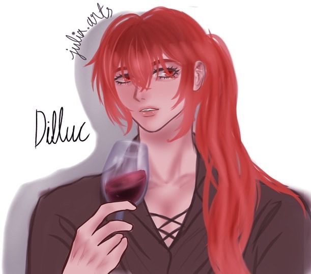 Dilluc Fanart Genshin Impact | HoYoLAB
