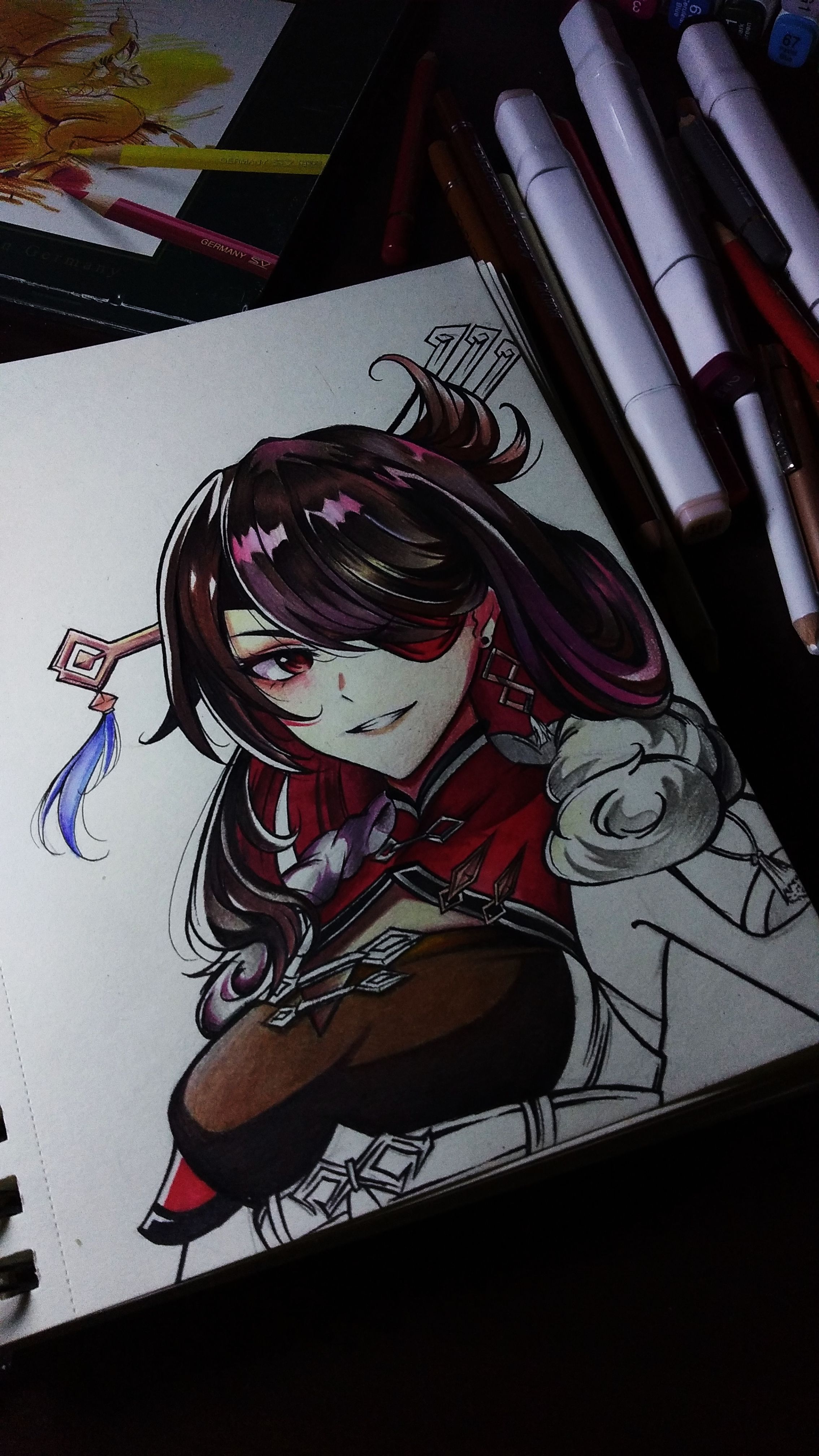 Day 2 , Drawing Beidou Genshin Impact | HoYoLAB