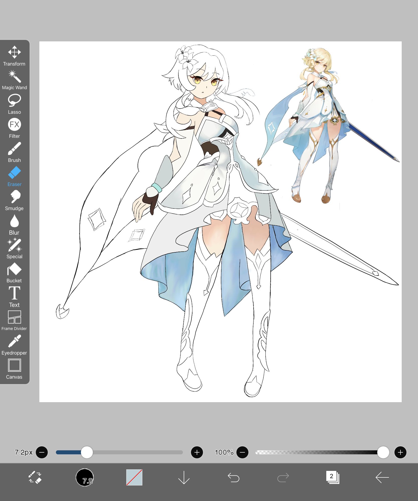 Lumine drawing update! Genshin Impact | HoYoLAB