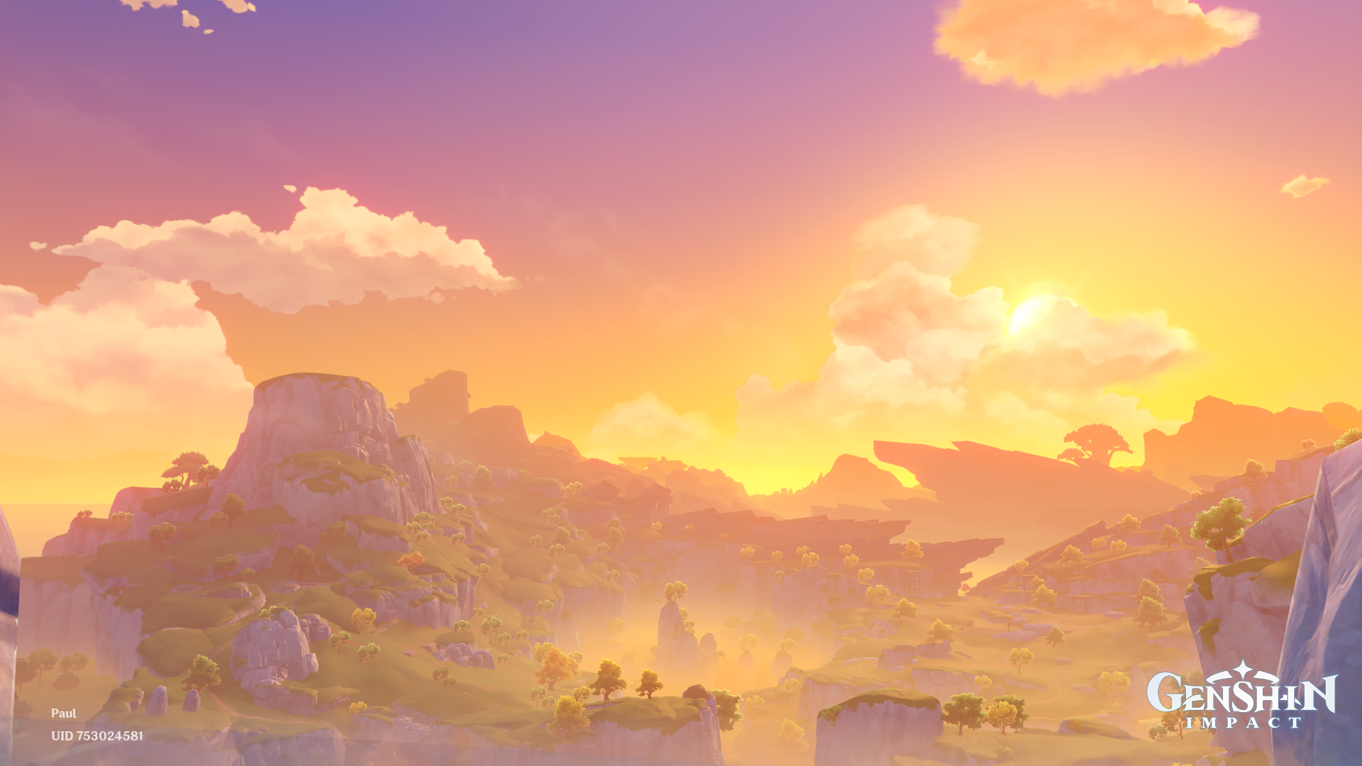 Sunset from Mt. Tianheng Genshin Impact | HoYoLAB