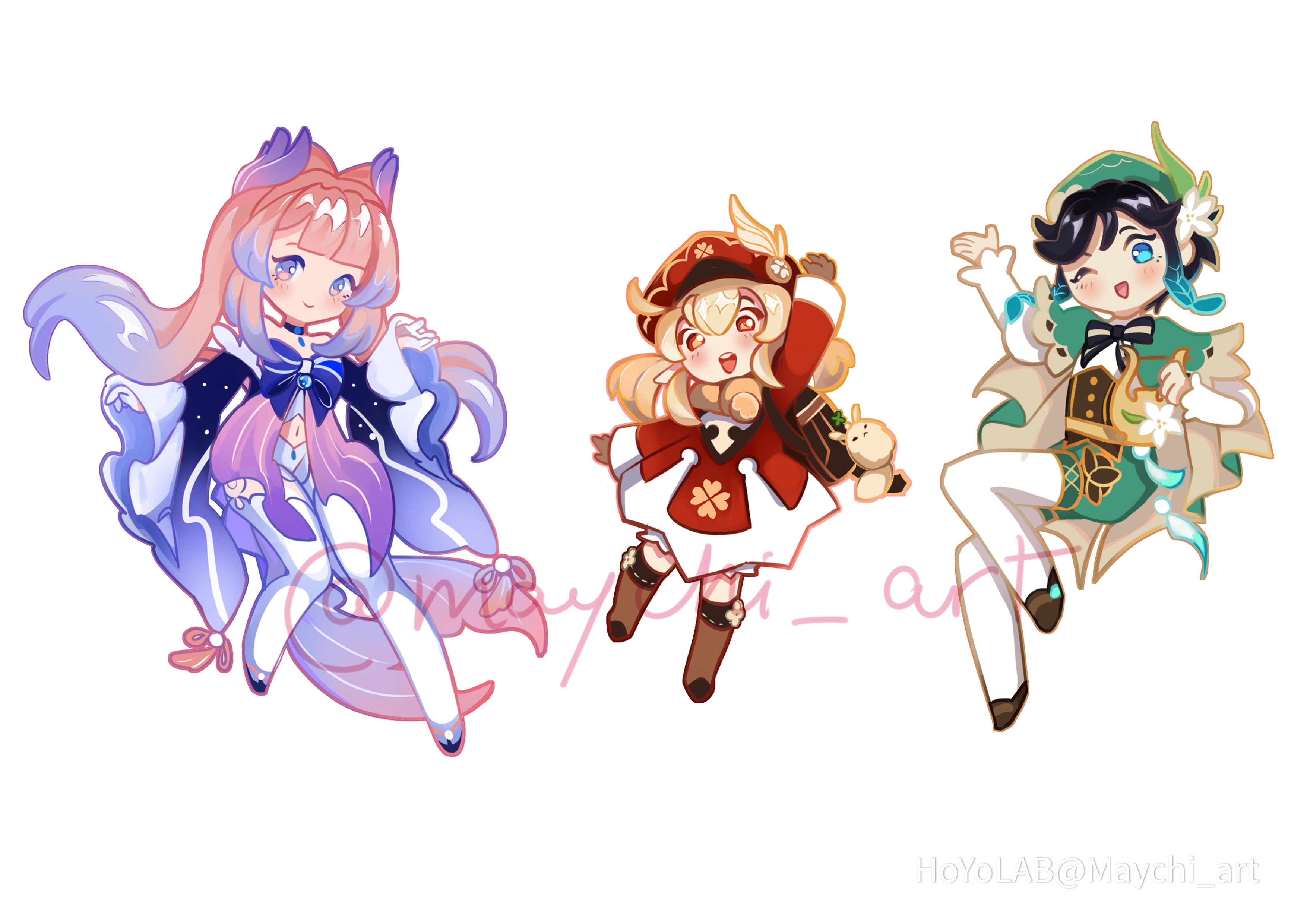 Chibi characters series 1 Genshin Impact | HoYoLAB