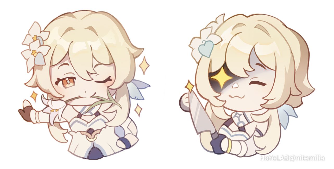 Lumine stickerpack 🌼 Genshin Impact | HoYoLAB
