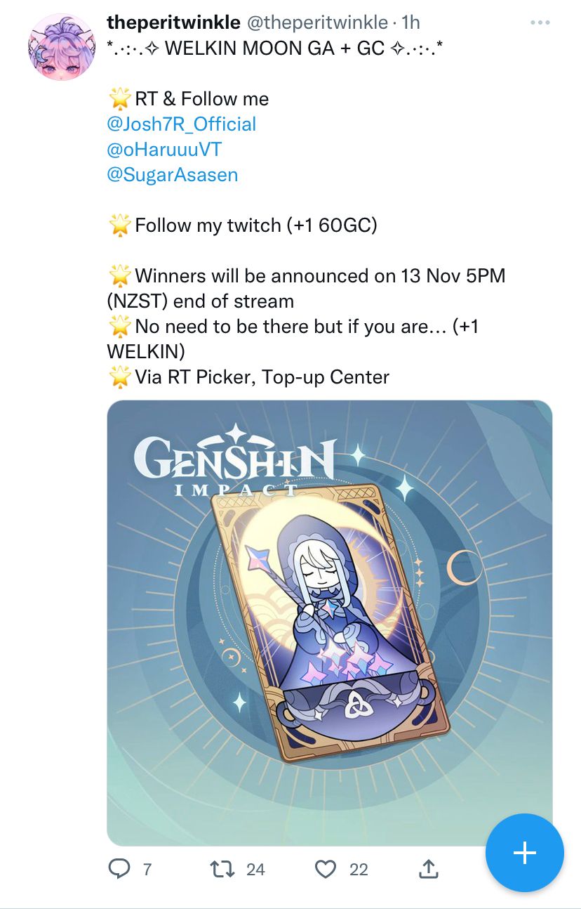 Welkin moon + GC Genshin Impact | HoYoLAB