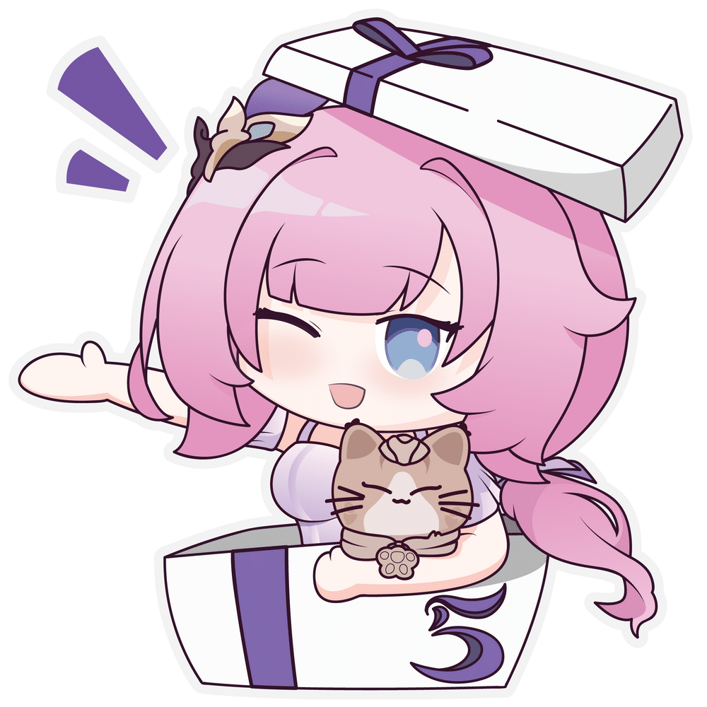 Elysia Present Sticker | UID: 12194665 | Server: SEA | IGN: RNGSlave ...