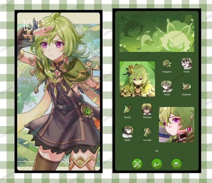 Collie Inspired Home Screen Layout 💚 Genshin Impact | HoYoLAB