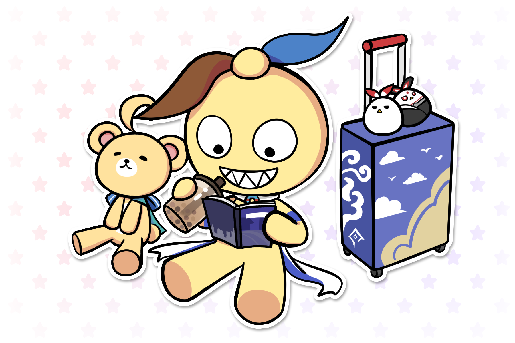 Jade knight Homu and a happy little teddy bear Honkai Impact 3rd | HoYoLAB