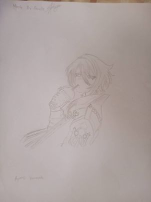 My Ayato drawing basically lol (Traditional) Genshin Impact | HoYoLAB
