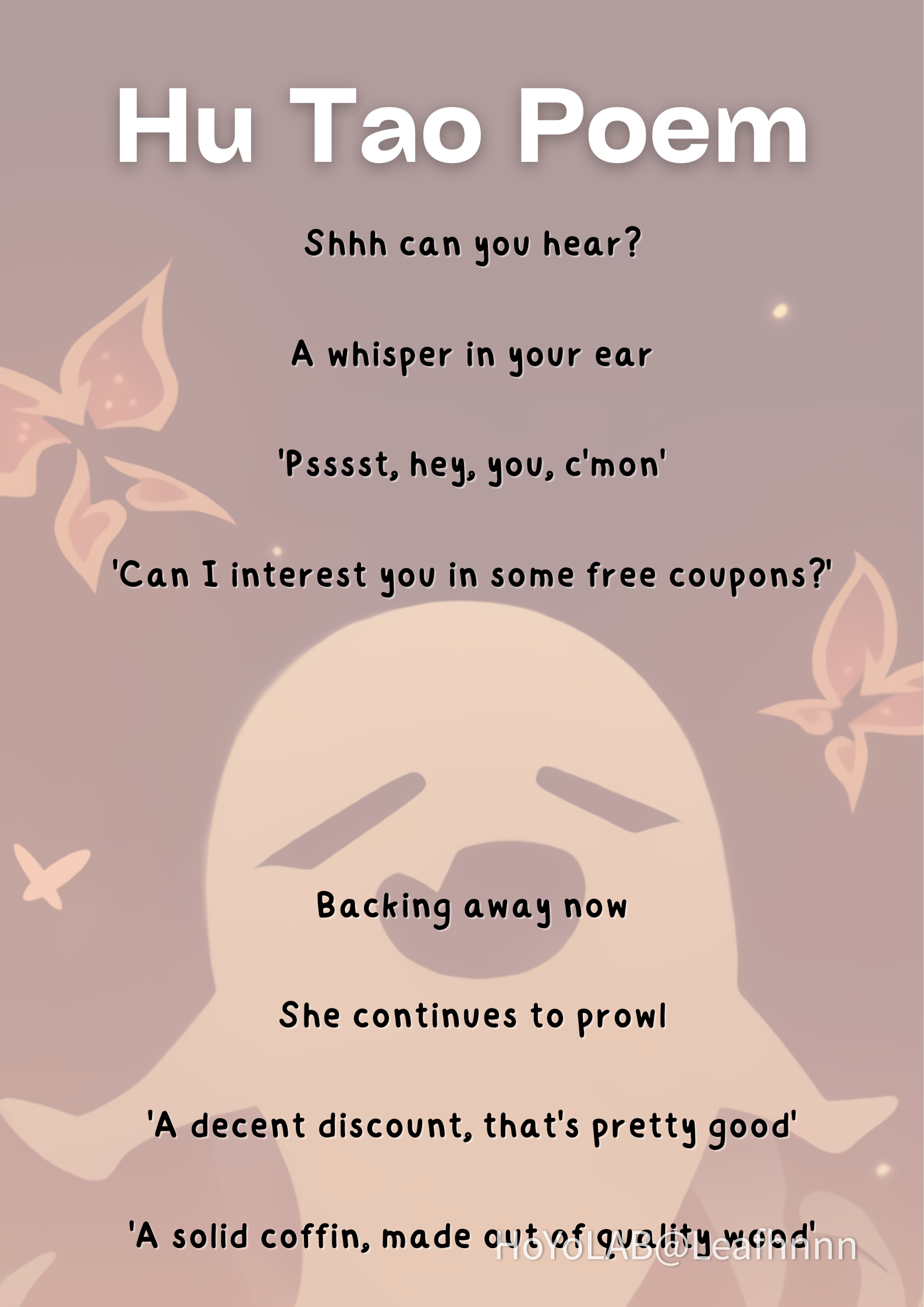 Hu Tao Poem Genshin Impact | HoYoLAB