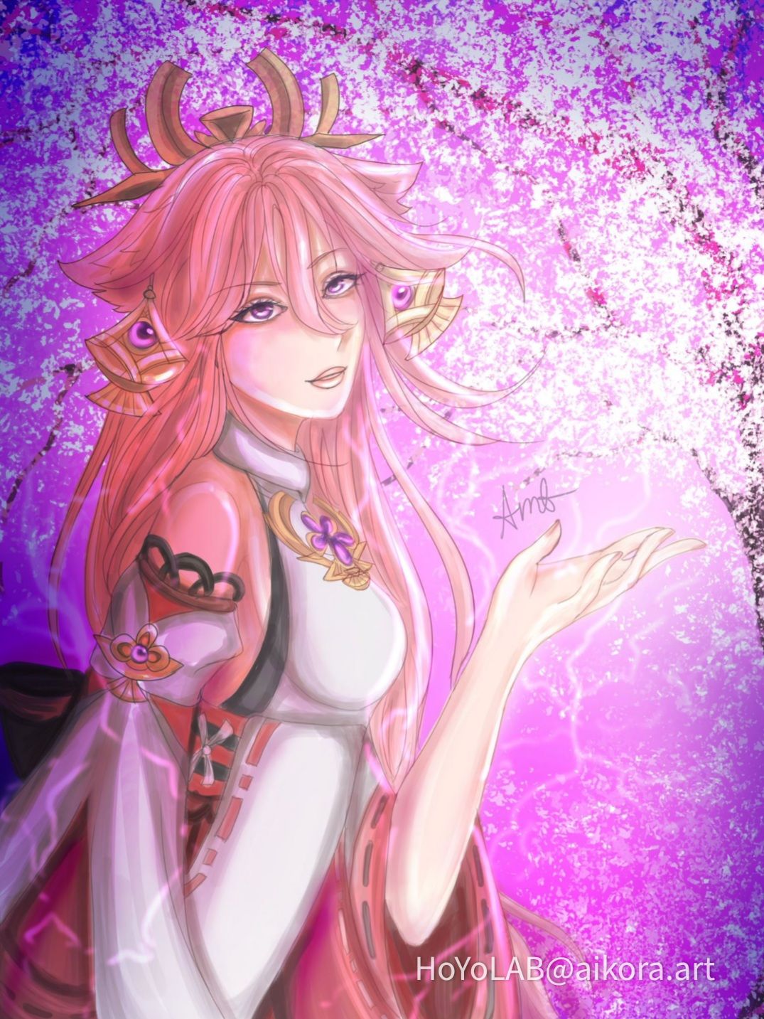 Yae Miko Fanart Contest Sumbission - Aikora Genshin Impact | HoYoLAB
