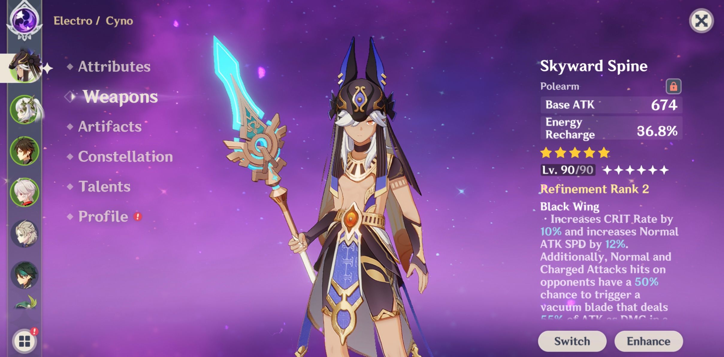 My best CYNO artifact build so far. Great uptime burst Genshin Impact ...