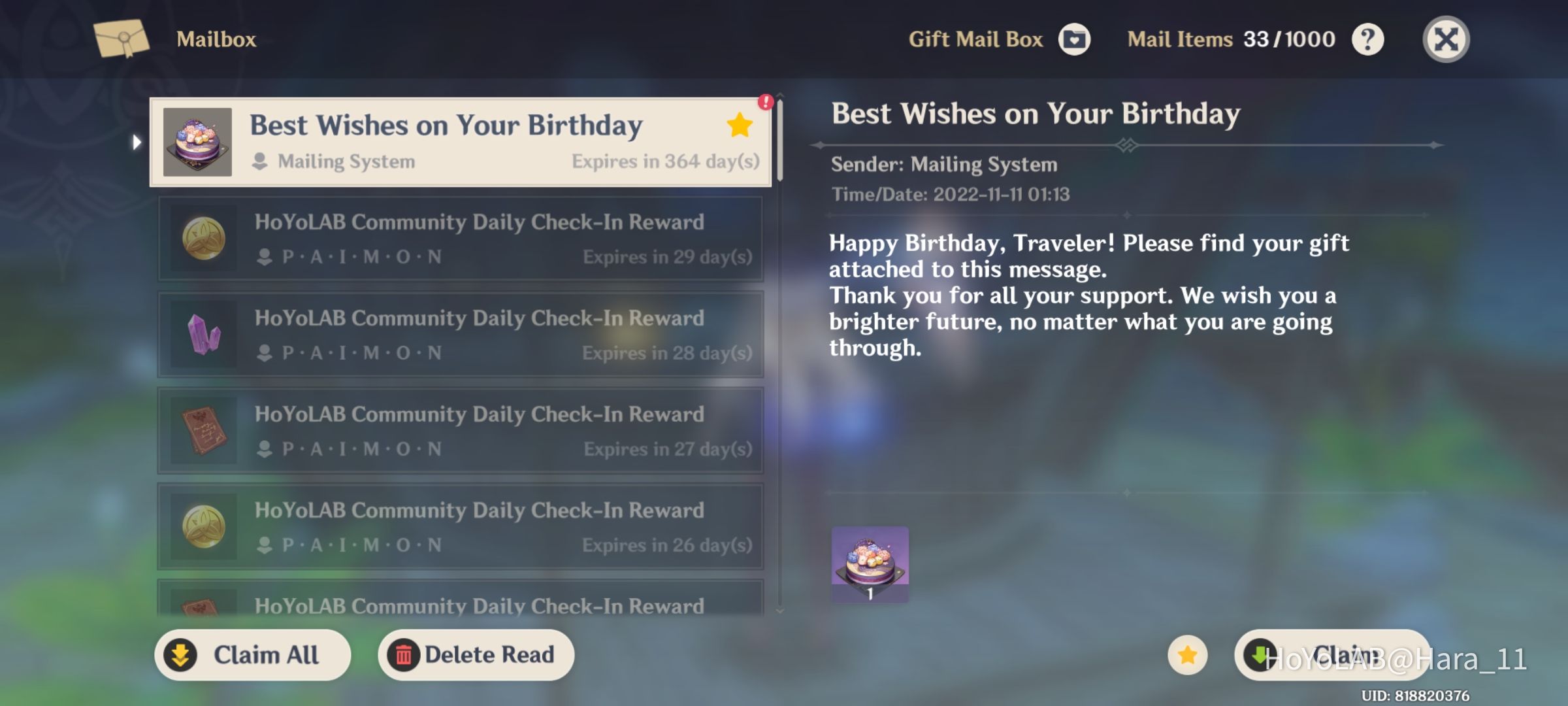 [Genshin] My 2nd birthday with Genshin! Genshin Impact | HoYoLAB