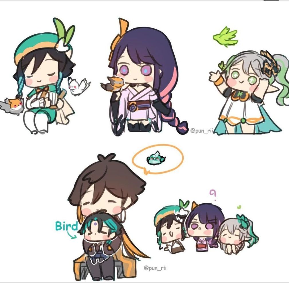 Archons Fanart Genshin Impact | HoYoLAB