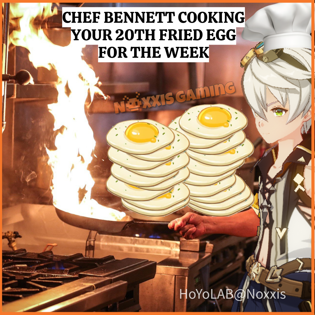 Chef Bennett Doing His Best Genshin Impact | HoYoLAB
